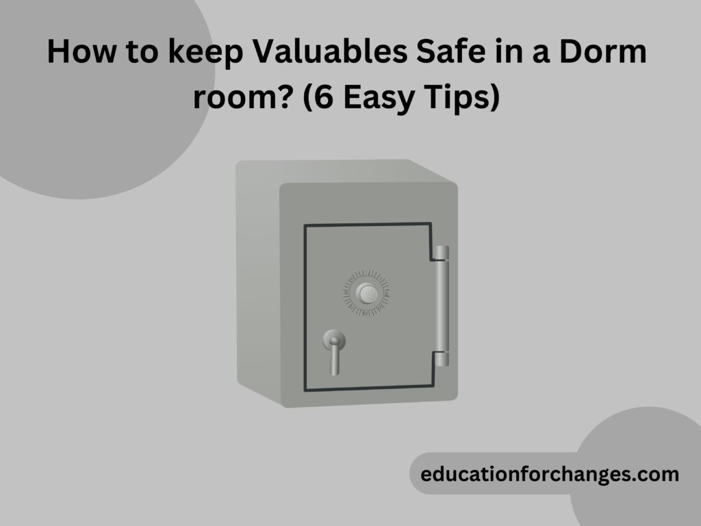 How to keep Valuables Safe in a Dorm room?