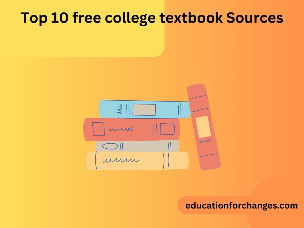 Top 10 free college textbook Sources - Cherish Study