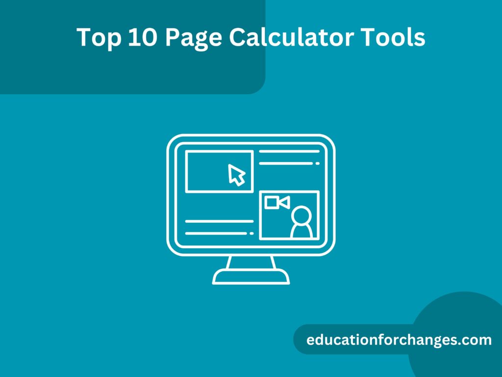 Top 10 Page Calculator Tools