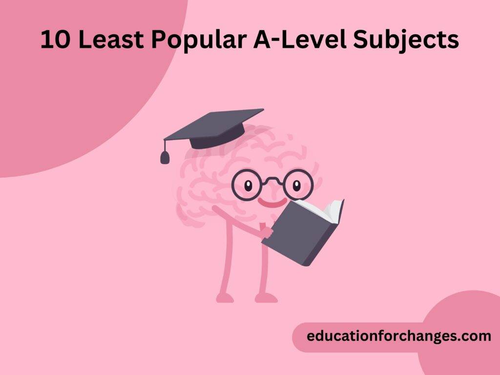 10 Least Popular A-Level Subjects In 2023 (Updated)