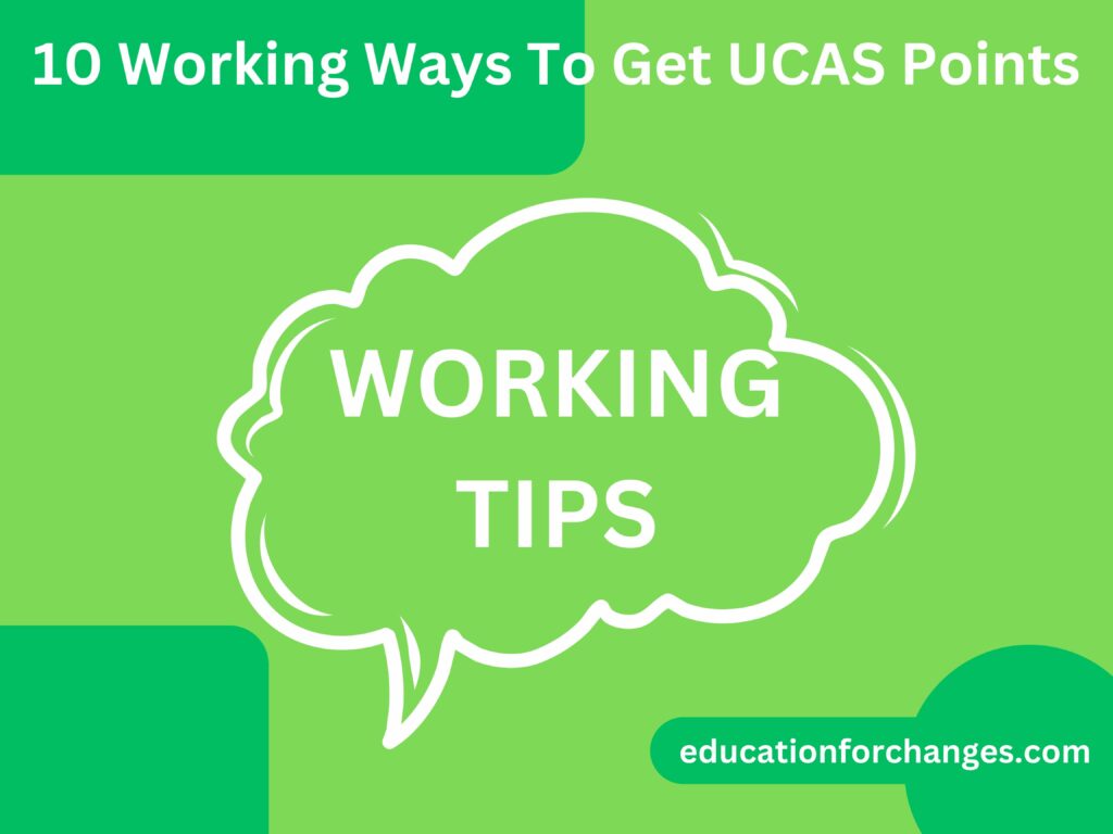 10 Working Ways To Get UCAS Points - Cherish Study